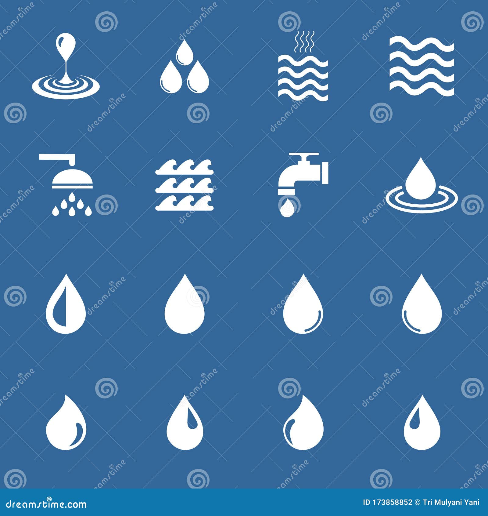 Water Icon, Nature Water Icon Vector Design Symbol Stock Vector ...