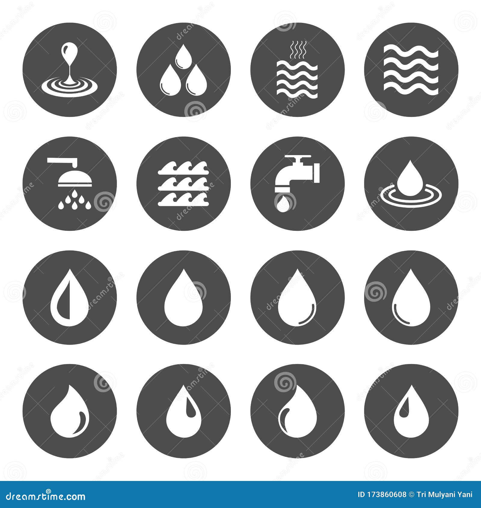 Water Icon, Nature Water Icon Vector Design Symbol Stock Vector ...