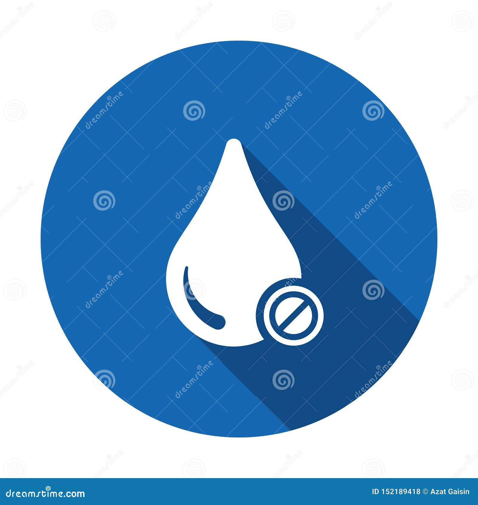 Water Icon with Not Allowed Sign. Water Icon and Block, Forbidden ...
