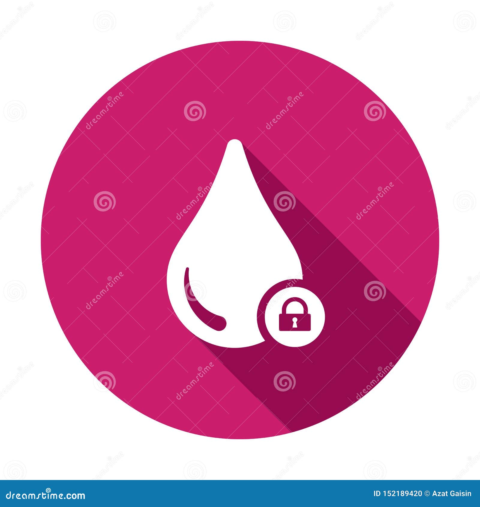 Water Icon with Padlock Sign. Water Icon and Security, Protection ...