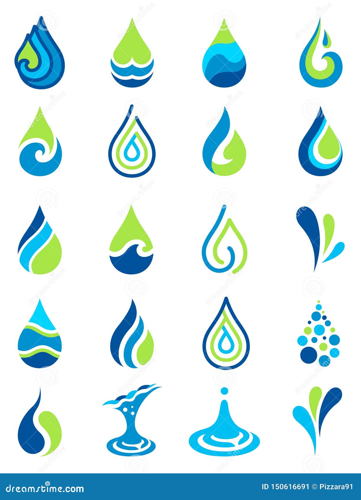 Water icon vector set stock vector. Illustration of cosmetics - 150616691