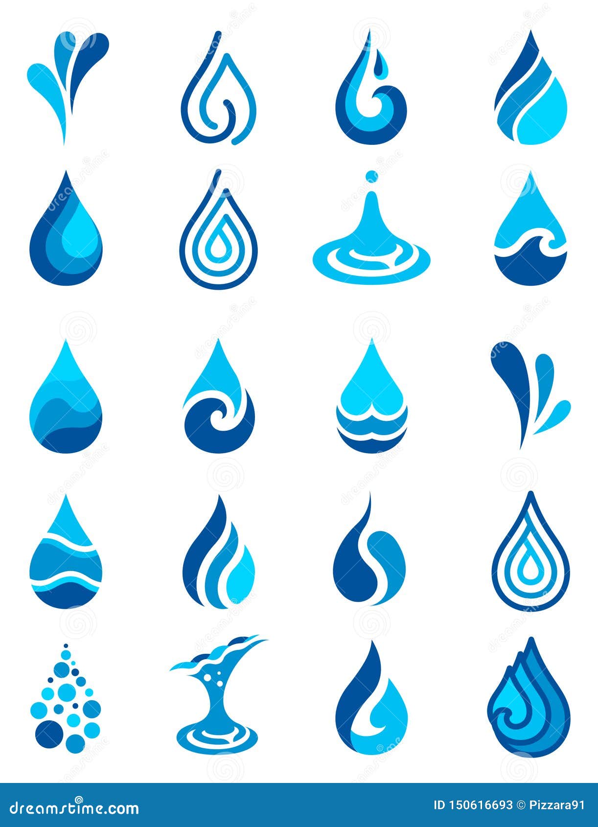 Water icon vector stock vector. Illustration of corporate - 150616693