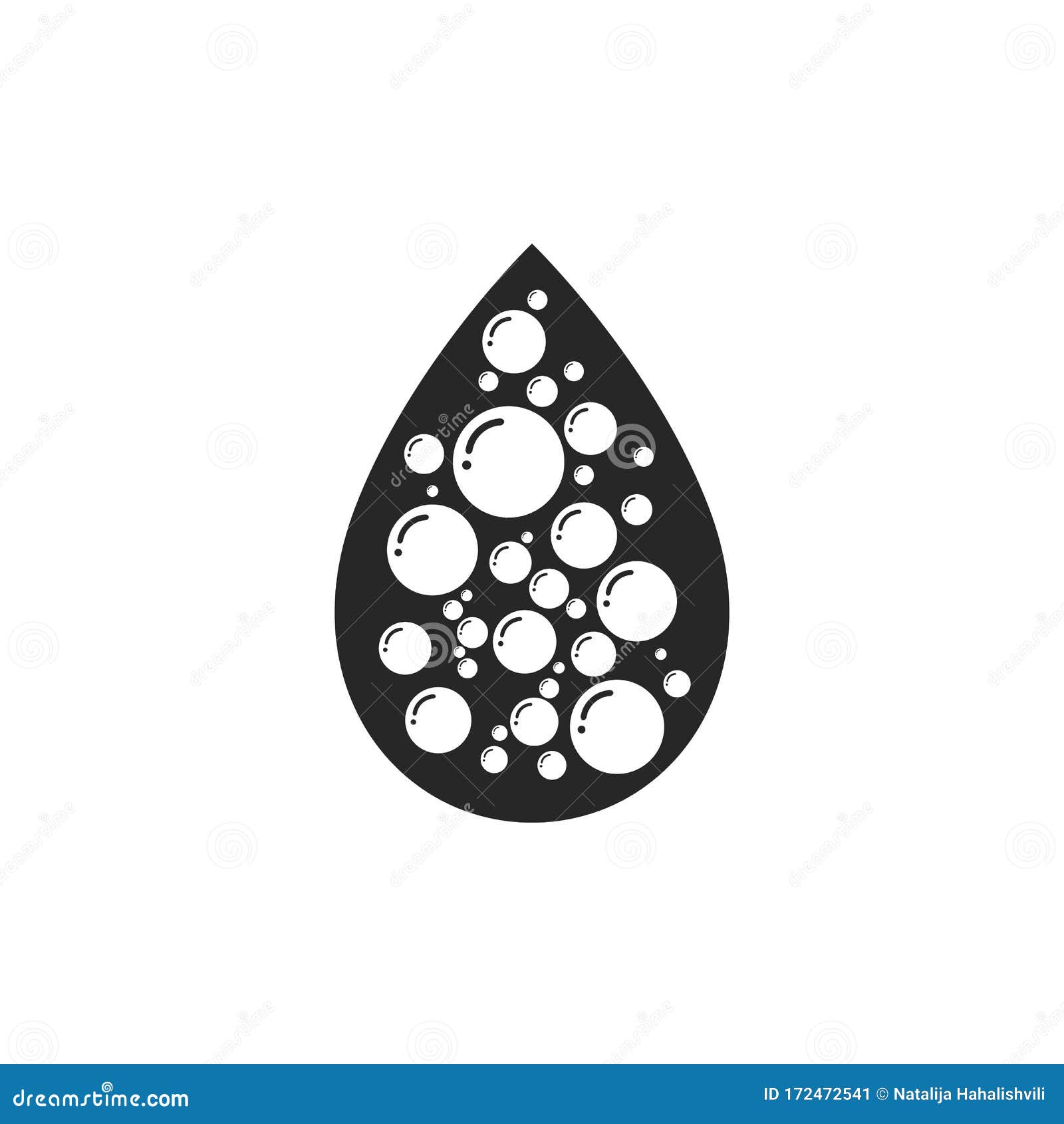 Water Icon. Vector Illustration, Aquatic Signage. Liquid Stock Vector ...