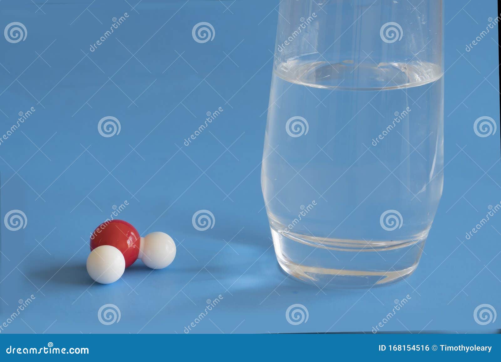 Water Illustrated with a Hydrogen and Oxygen Atom Which Produces a ...