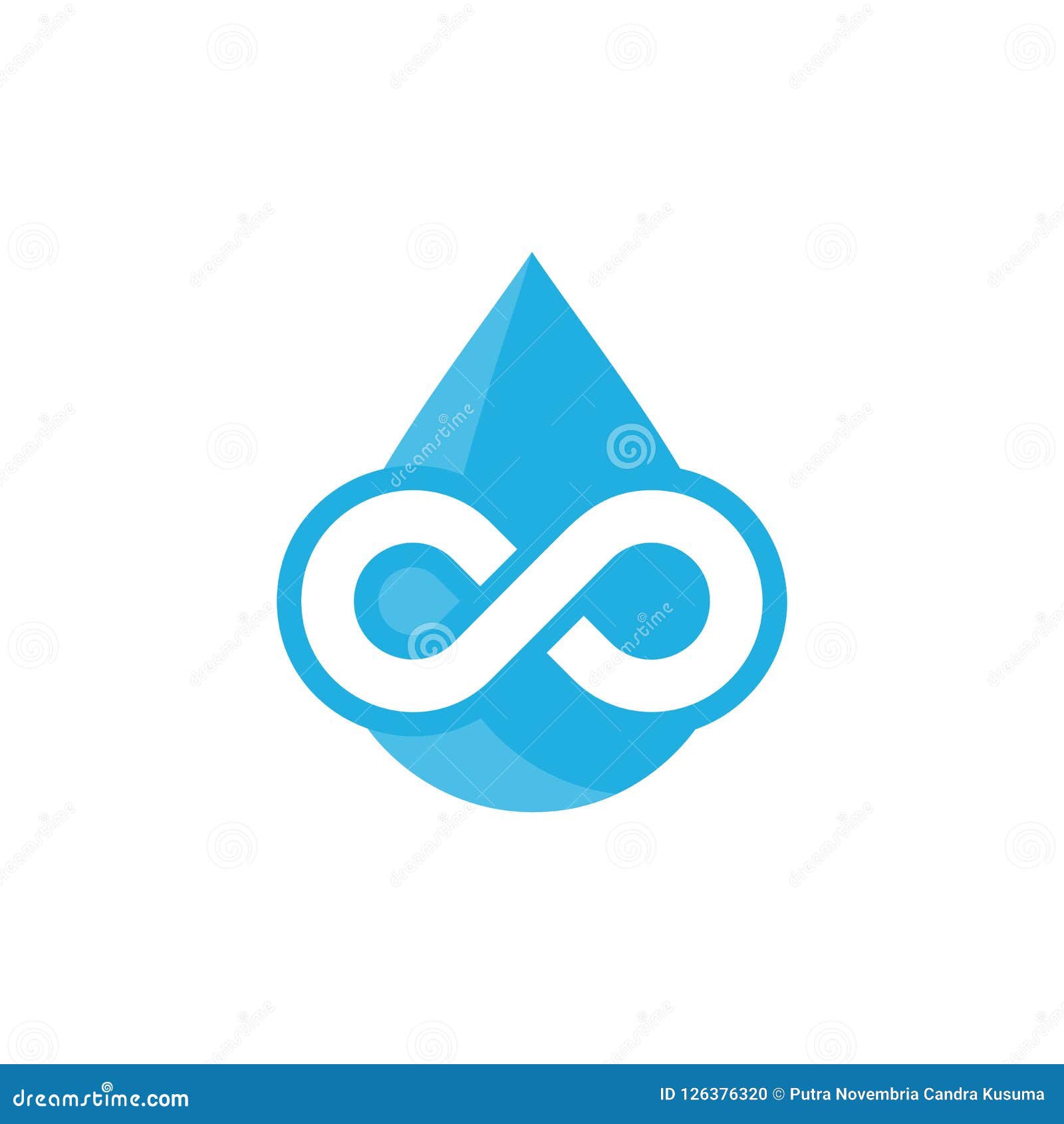 Water Infinity Head Logo Icon Design Stock Vector - Illustration of ...