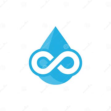 Water Infinity Head Logo Icon Design Stock Vector - Illustration of ...