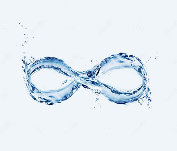 Water Infinity Symbol stock image. Image of boundless - 126003409
