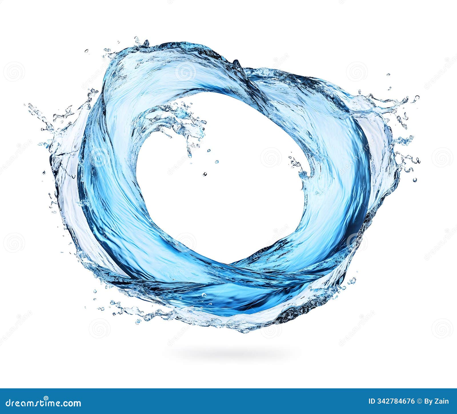 Water Infinity Symbol Splash Isolated White Background Stock ...