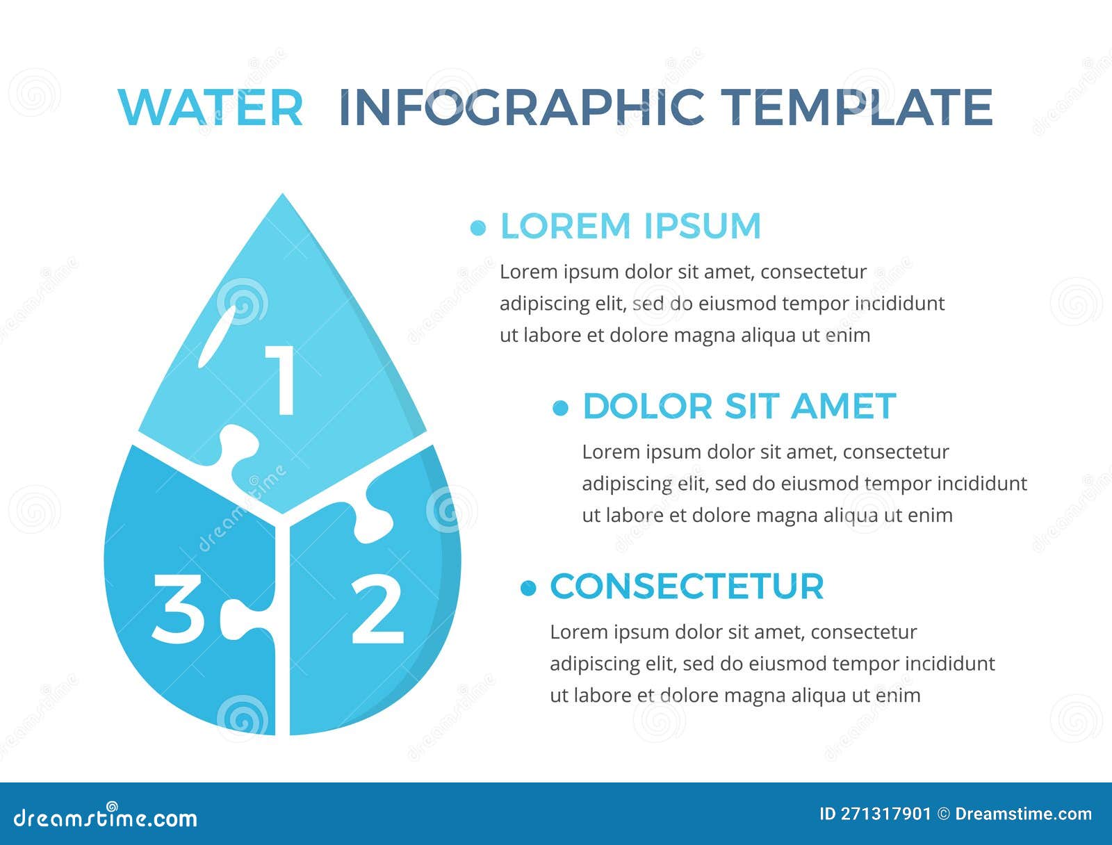 Water Infographics stock vector. Illustration of elements - 271317901