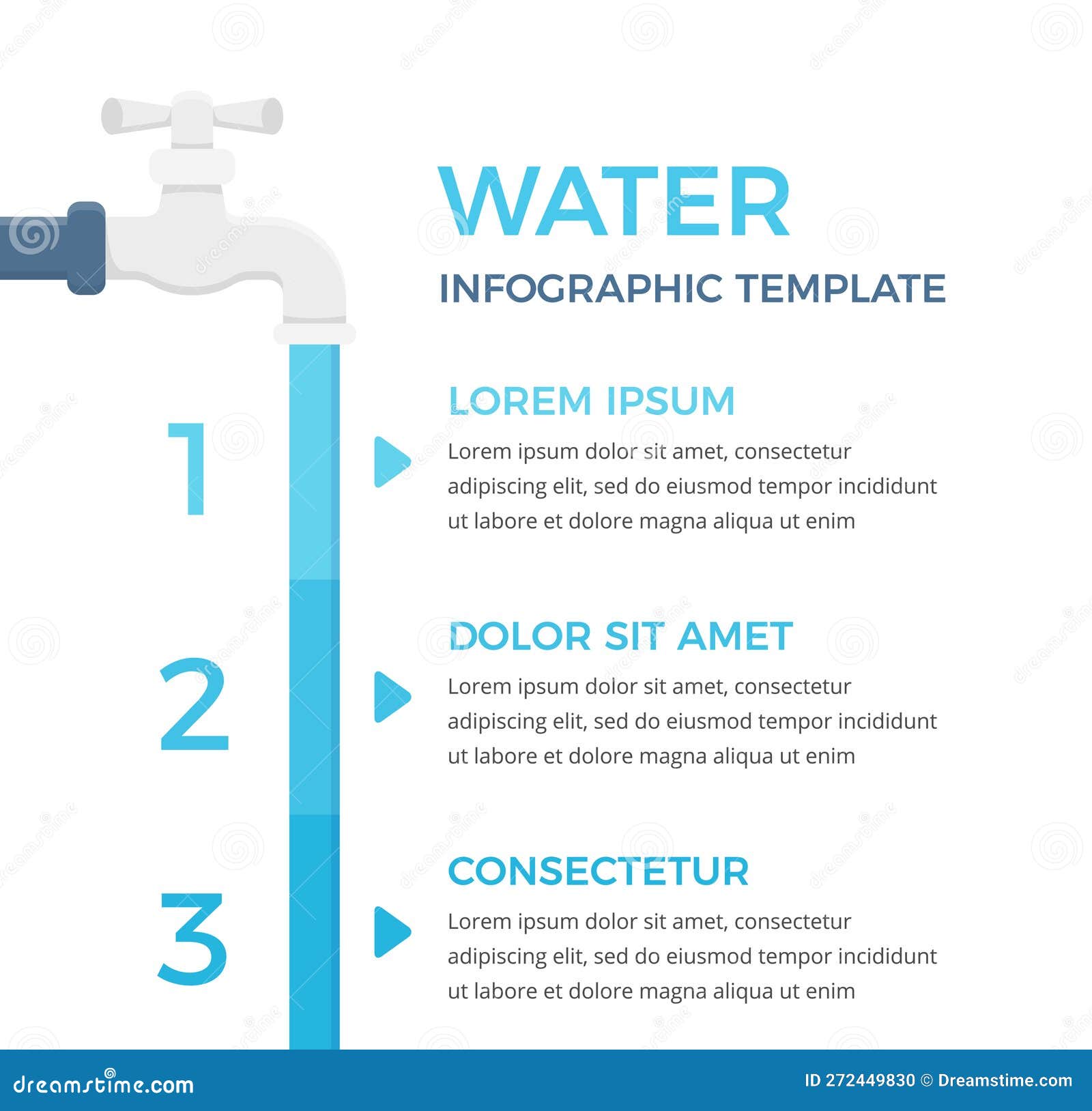 Water Infographics stock vector. Illustration of info - 272449830