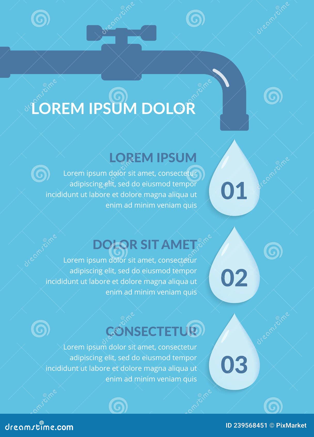 Water Infographics stock vector. Illustration of process - 239568451