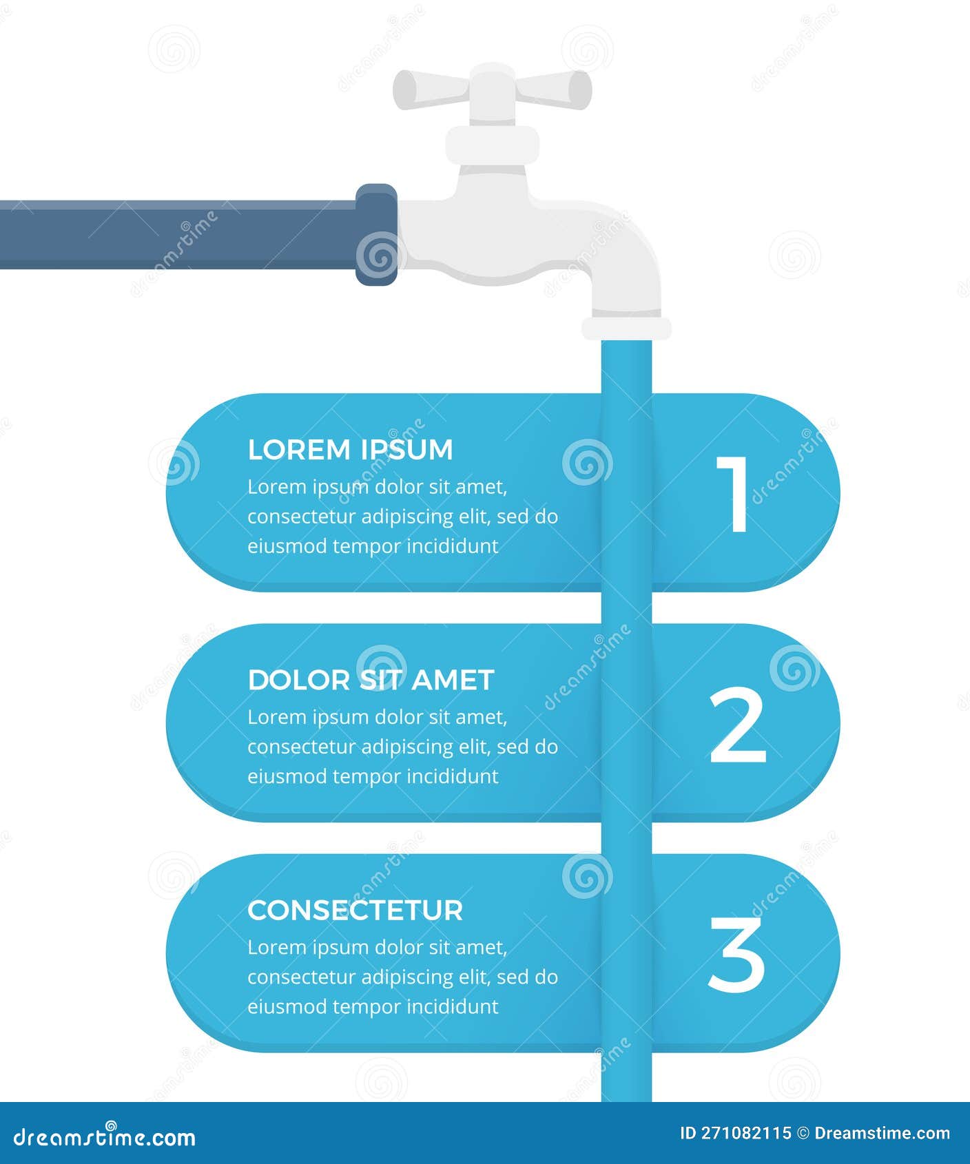 Water Infographics stock vector. Illustration of concept - 271082115