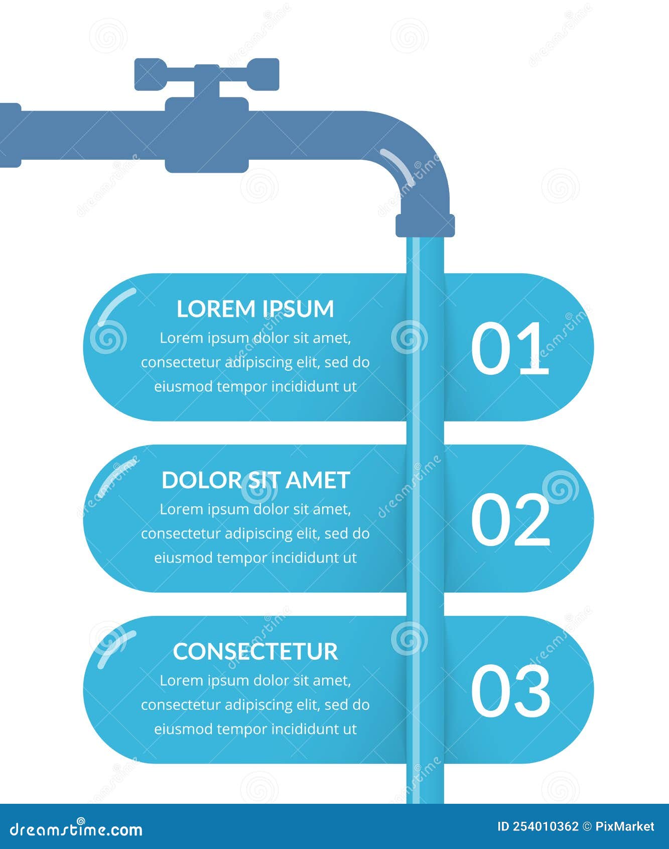 Water Infographics stock vector. Illustration of diagram - 254010362