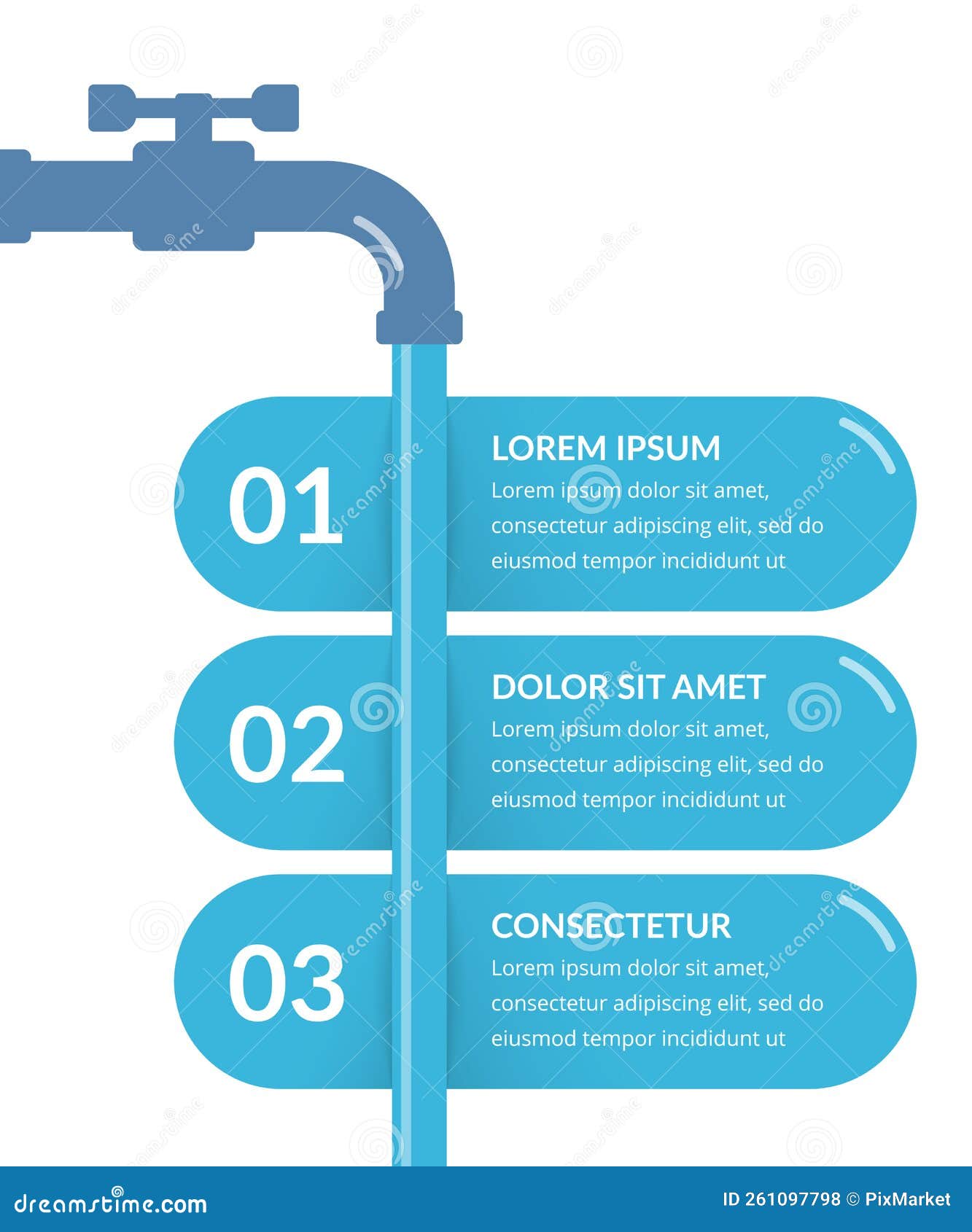 Water Infographics stock vector. Illustration of infochart - 261097798