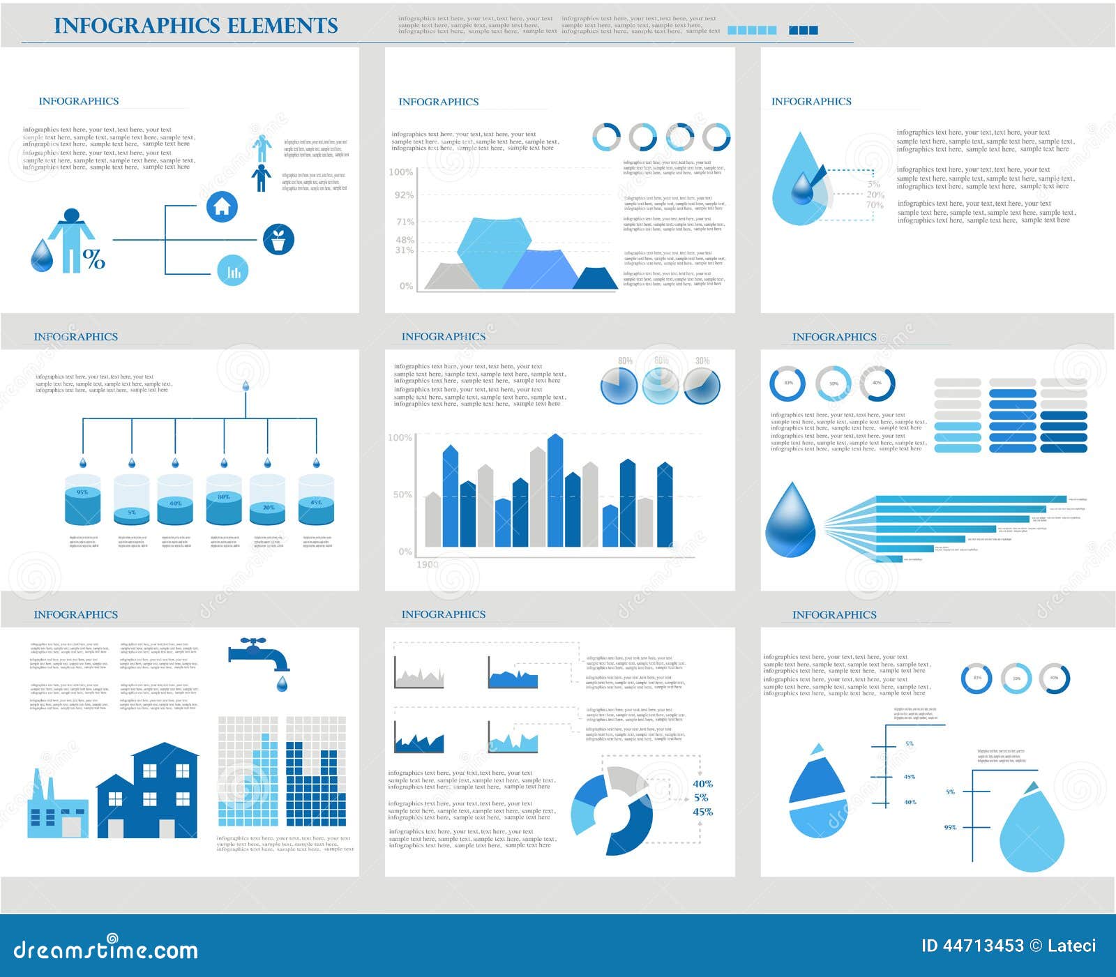 Water Infographics. Information Graphics Stock Vector - Illustration of ...
