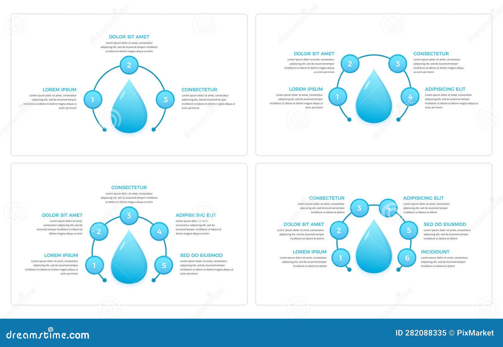 Water Infographics stock vector. Illustration of nature - 282088335