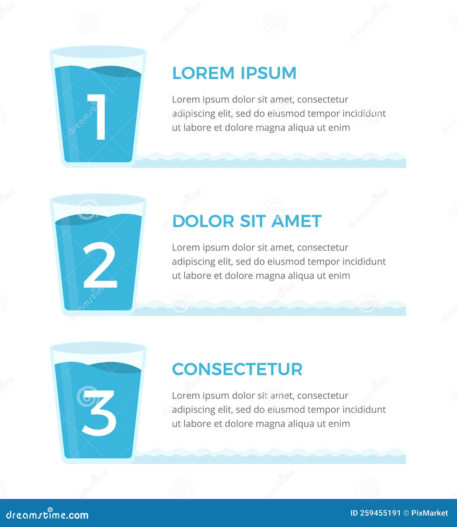 Water Infographics stock vector. Illustration of vector - 259455191