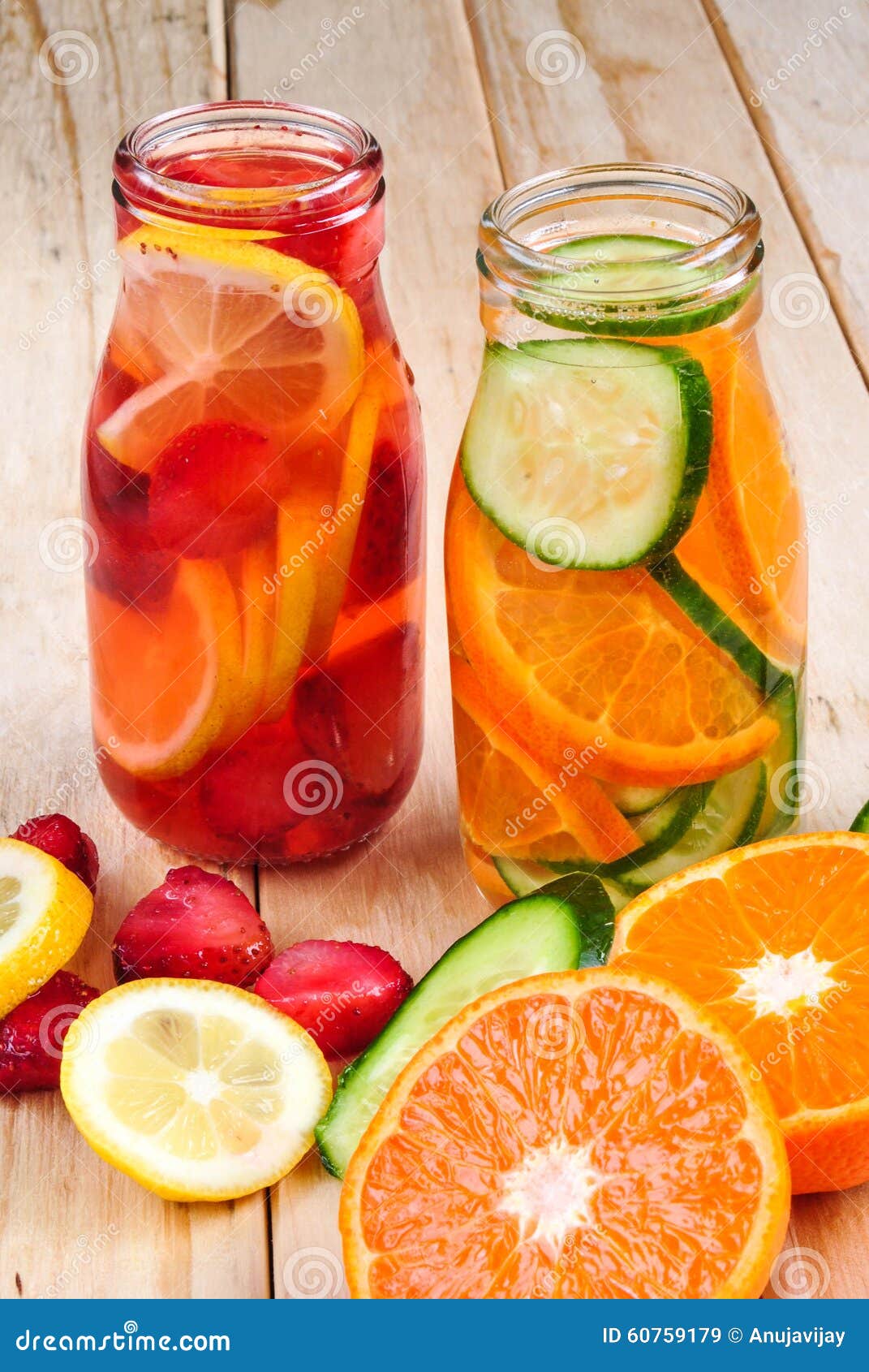 Water Infusions stock image. Image of cucumber, citrus - 60759179