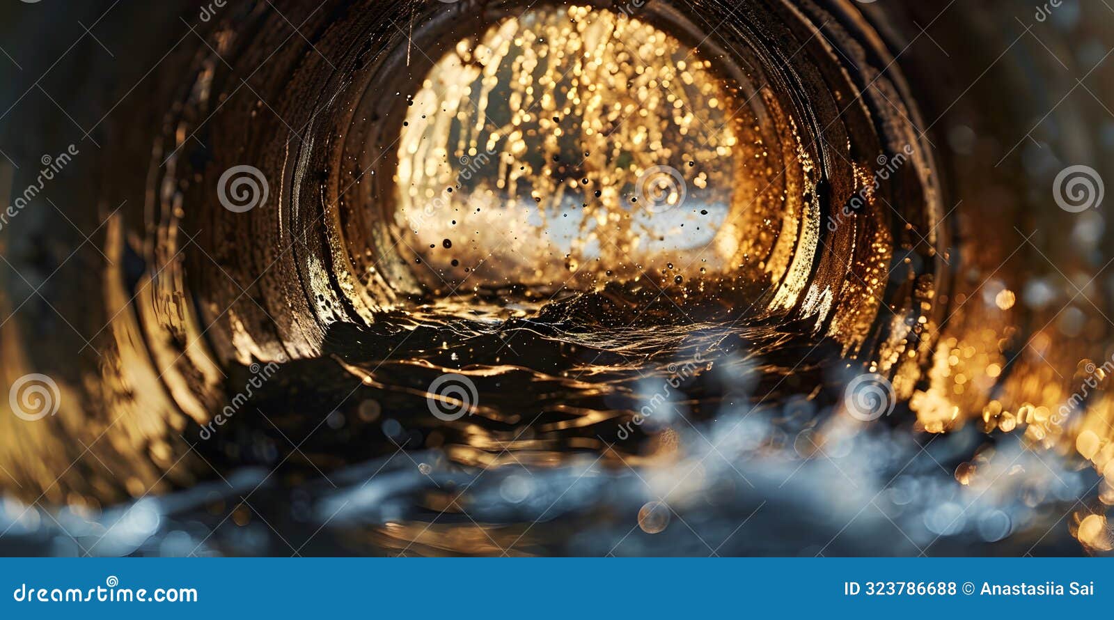 Inside A Rusty Sewer Pipe Stock Photography | CartoonDealer.com #331871504