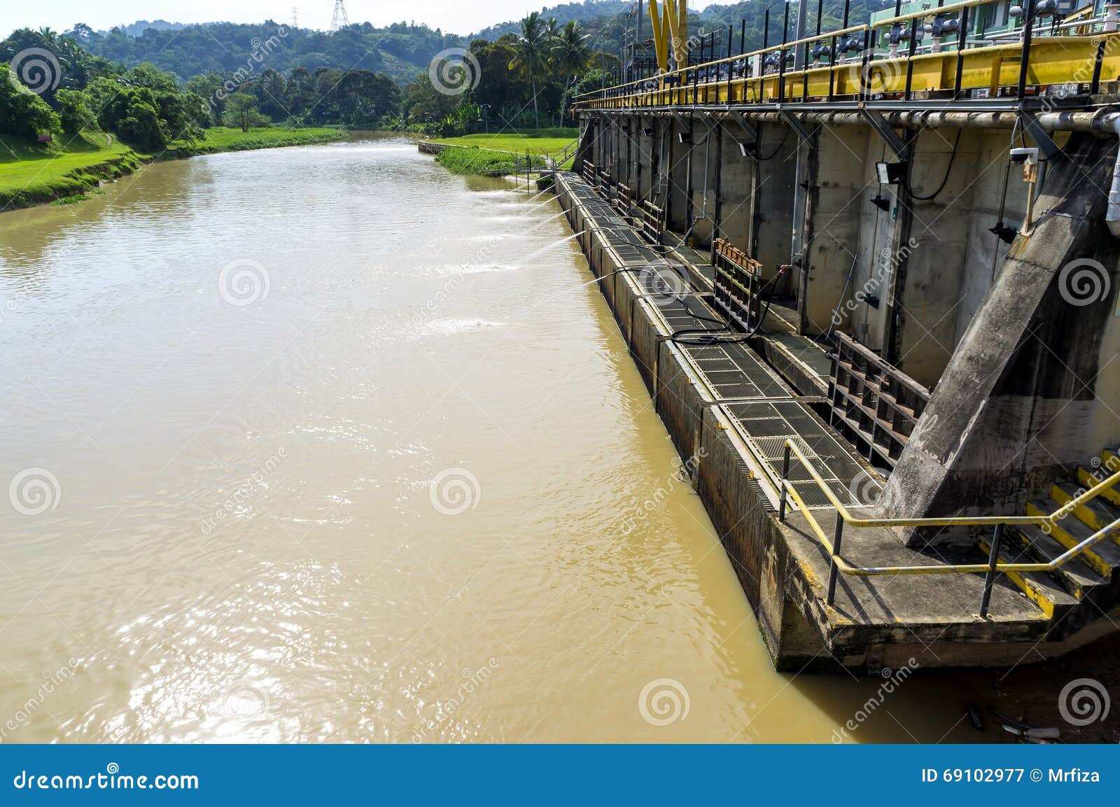 Water intake stock image. Image of reservoir, pollution - 69102977