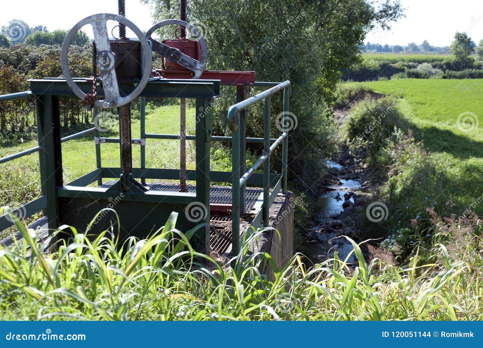 Water Intake Systems for Irrigation of Fields Stock Photo - Image of ...