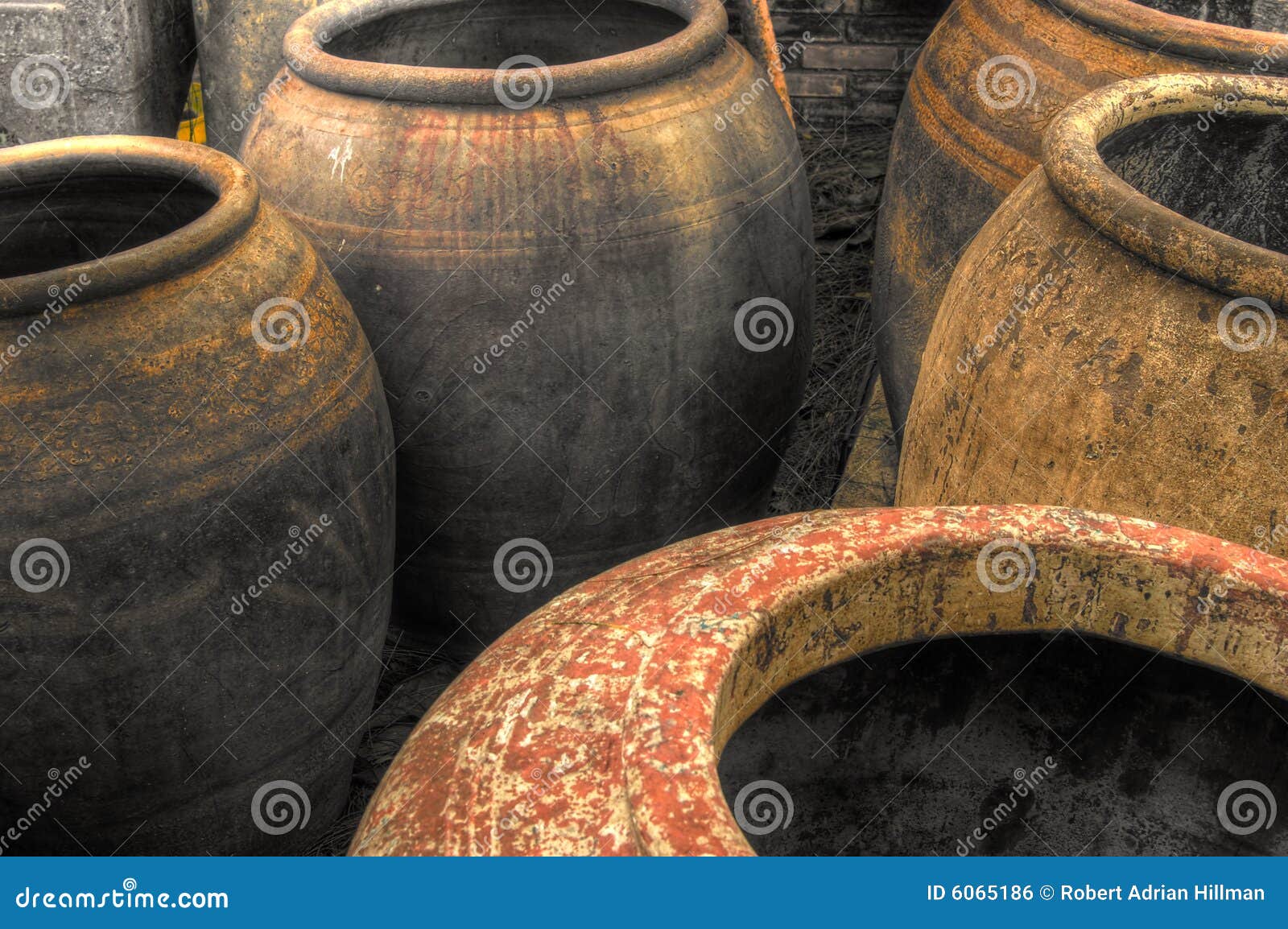 Water jars stock photo. Image of ceramic, empty, pottery - 6065186