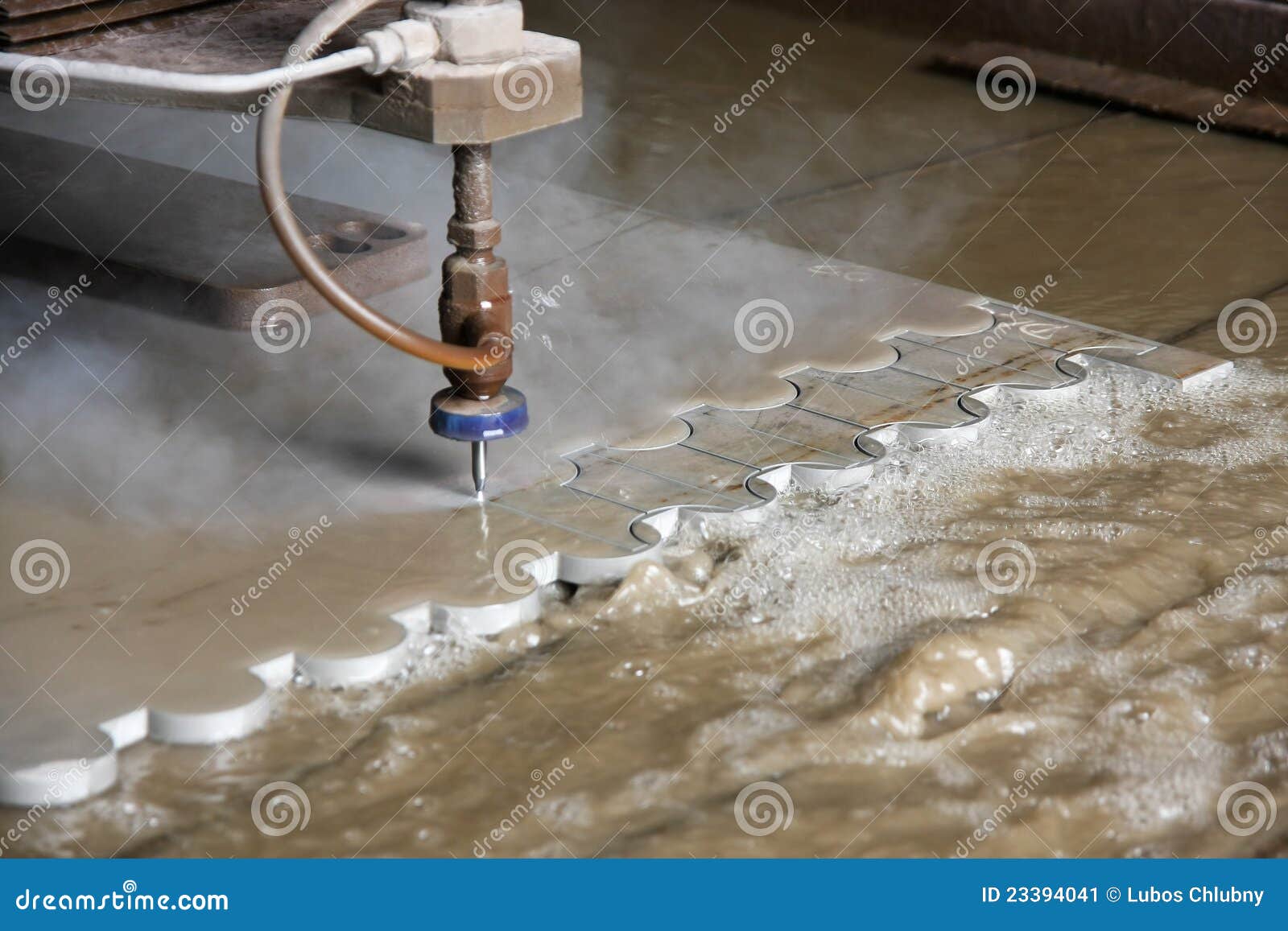 Water jet cutting stock image. Image of metal, laser - 23394041
