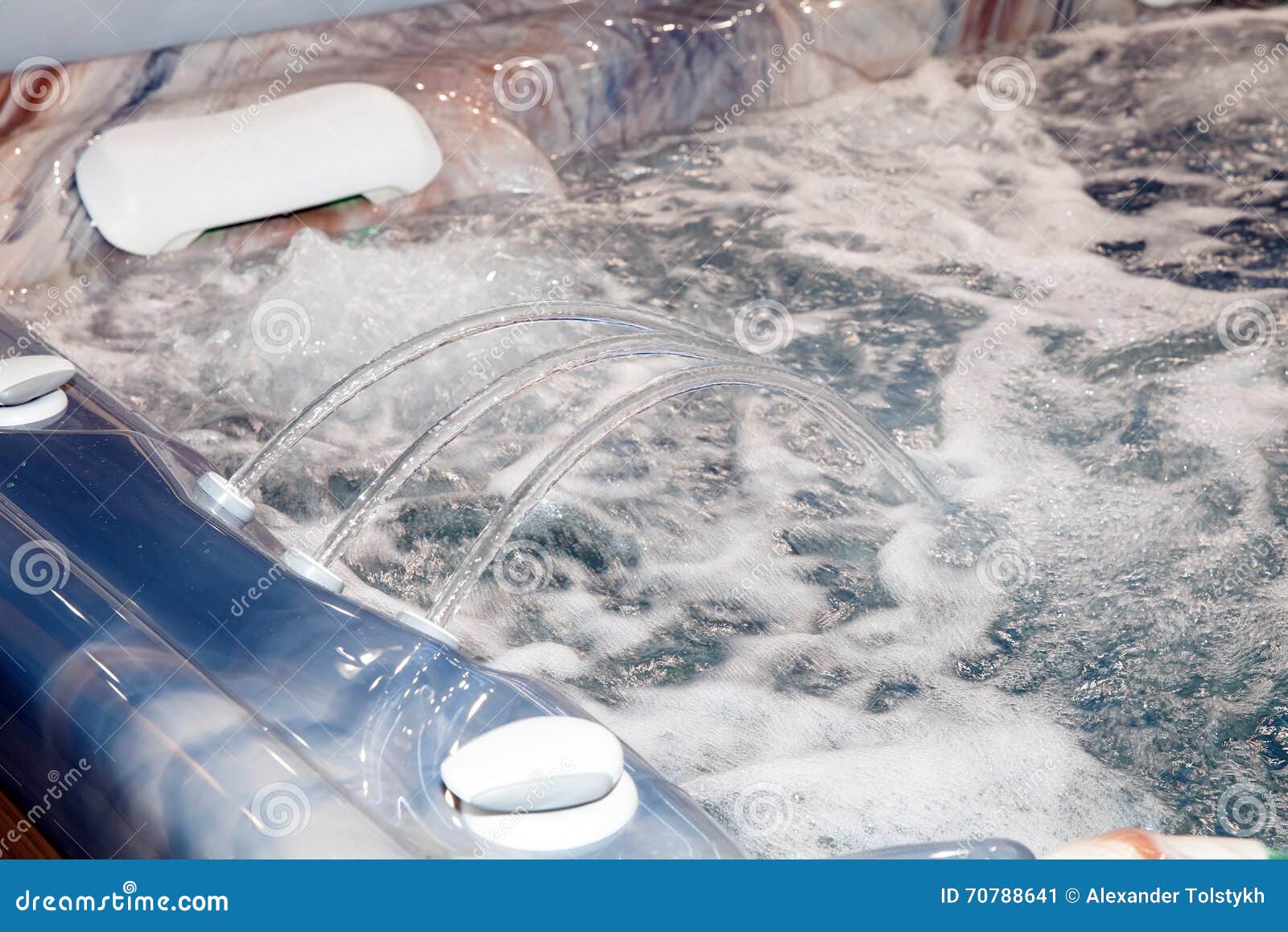 Water Jet and Jacuzzi in Action Stock Image - Image of therapy, spring ...