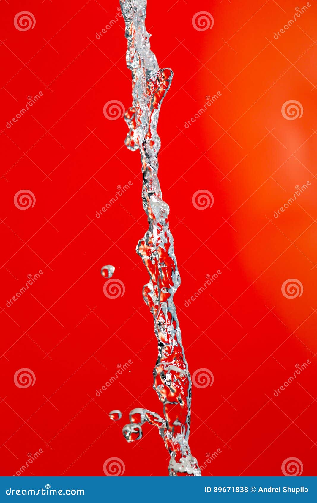 Water Jet on a Red Background Stock Photo - Image of bengal, volcano ...