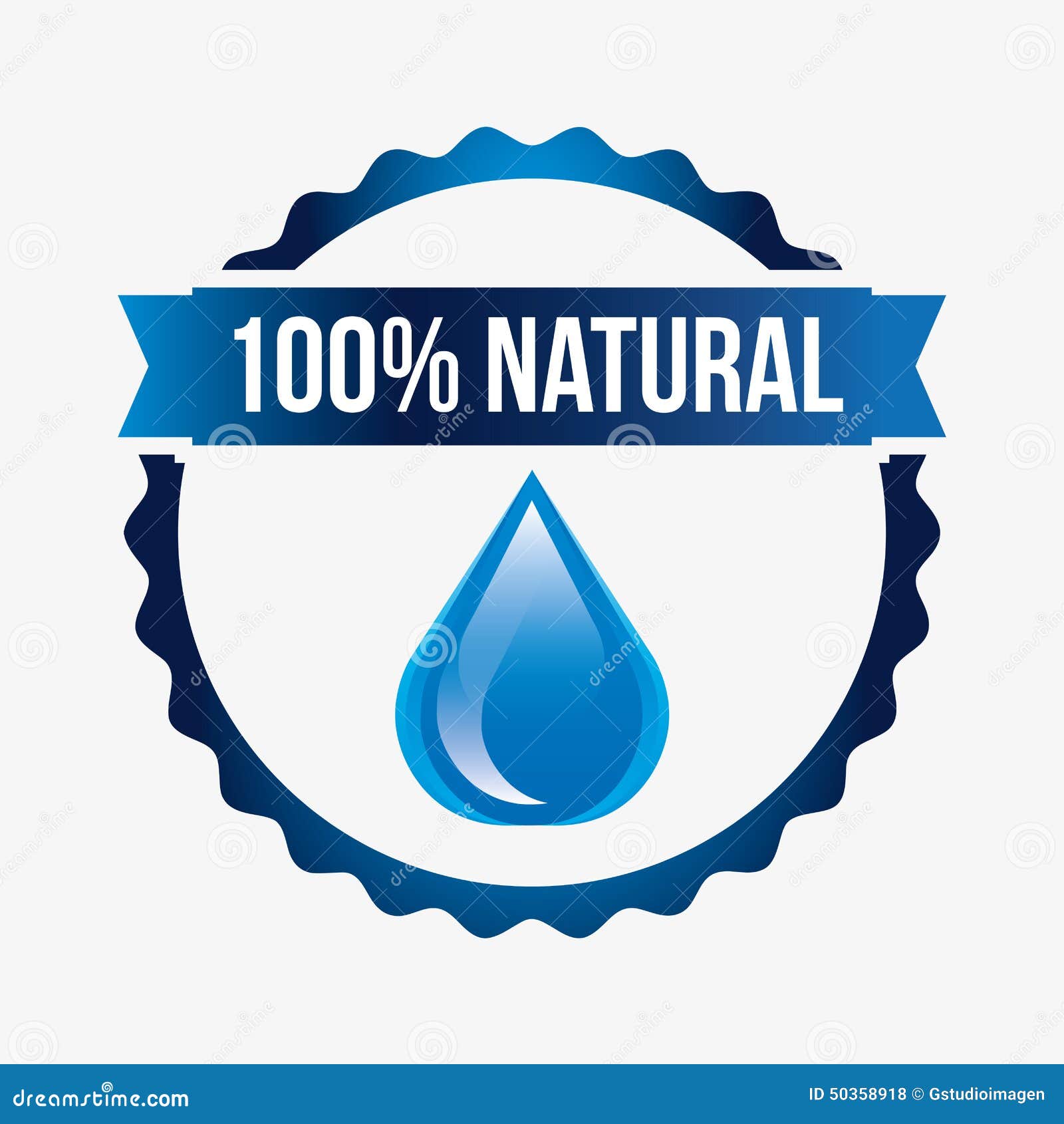 Water label stock vector. Illustration of nature, concept - 50358918