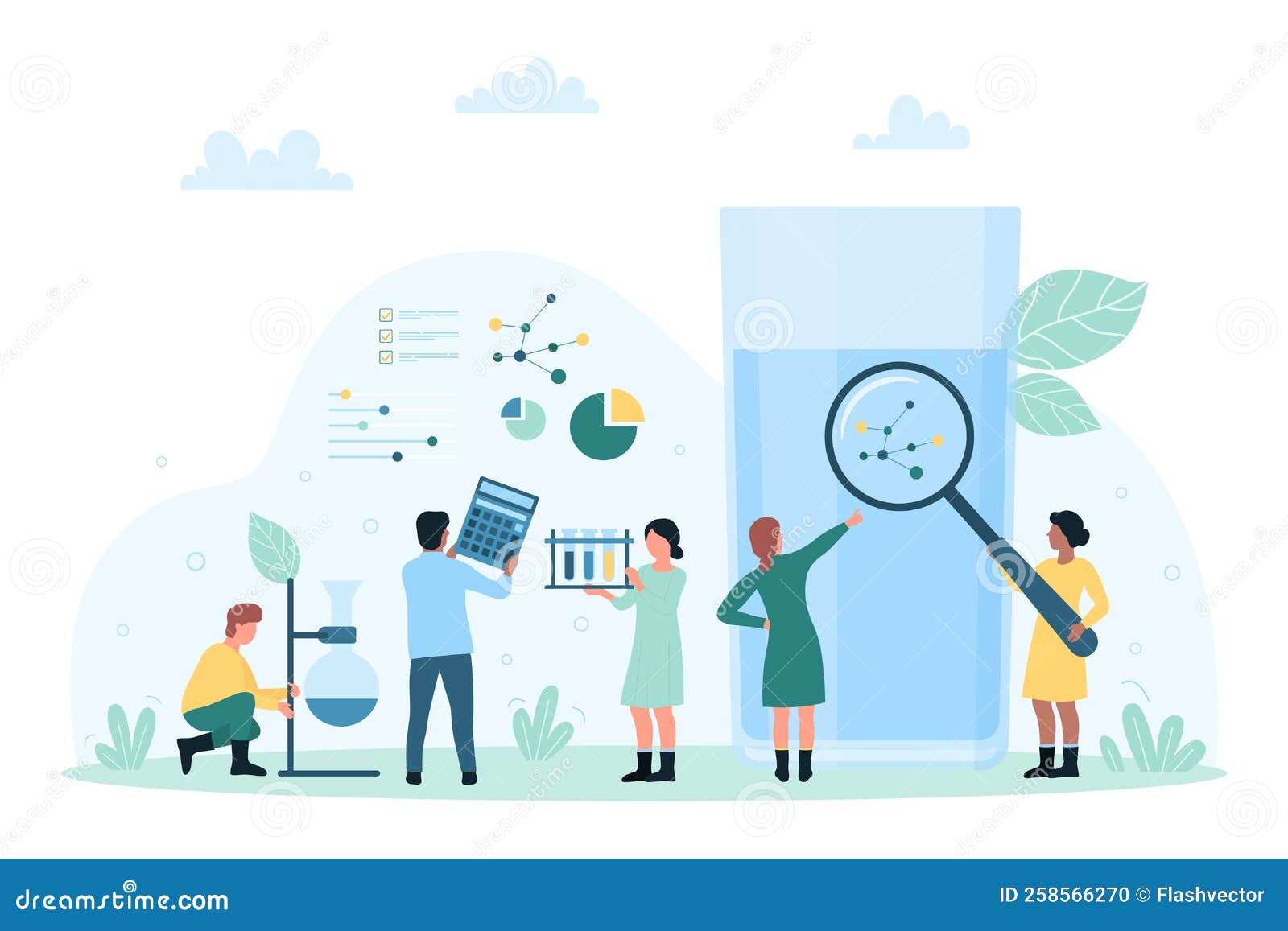 Water PH Laboratory Analysis Chemistry Science Technology. Plants ...