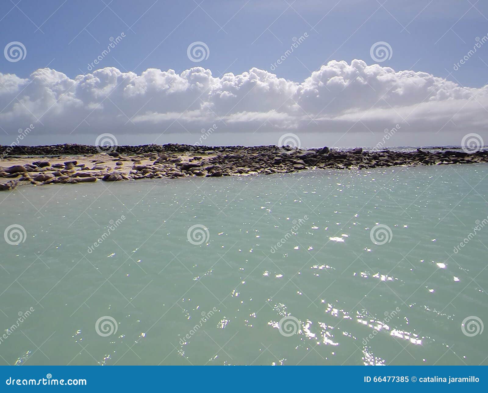 Water and land stock image. Image of beaches, aruba, water - 66477385