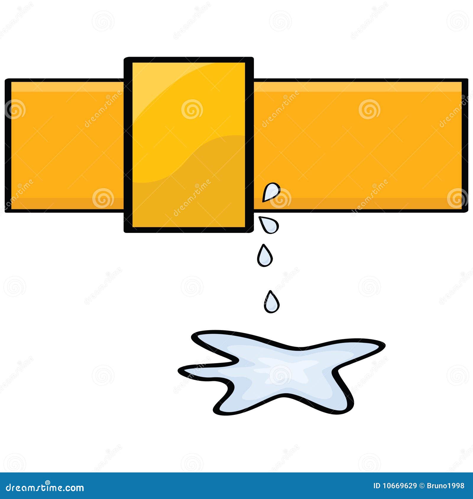 Water Leak Icon, Pipe And Valve Icon Sign Vector Illustration ...