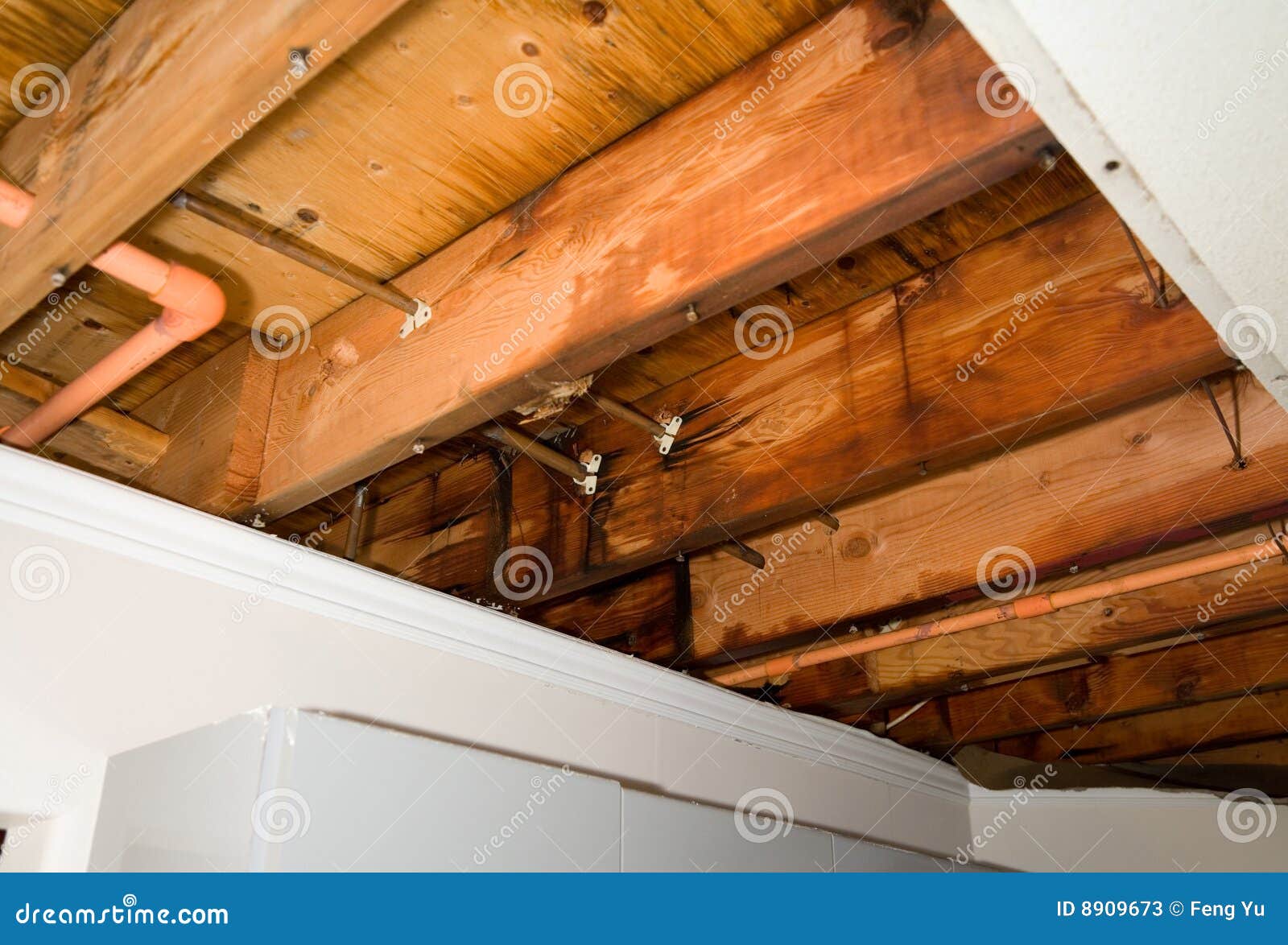 Water leaking stock image. Image of pipe, background, house - 8909673