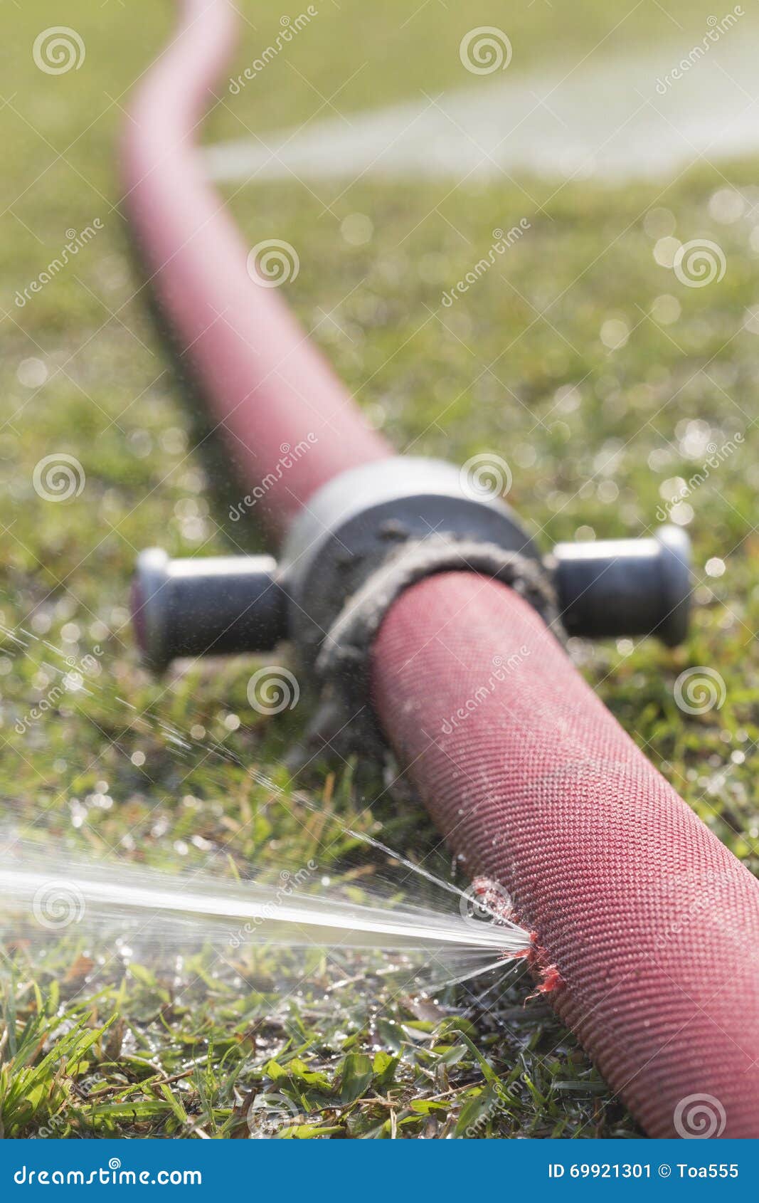 Water Leaking from Hole in Hose Stock Image - Image of pipe, leakage ...