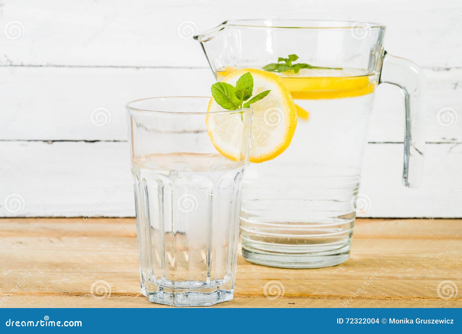 Water with lemon and mint stock photo. Image of desire - 72322004