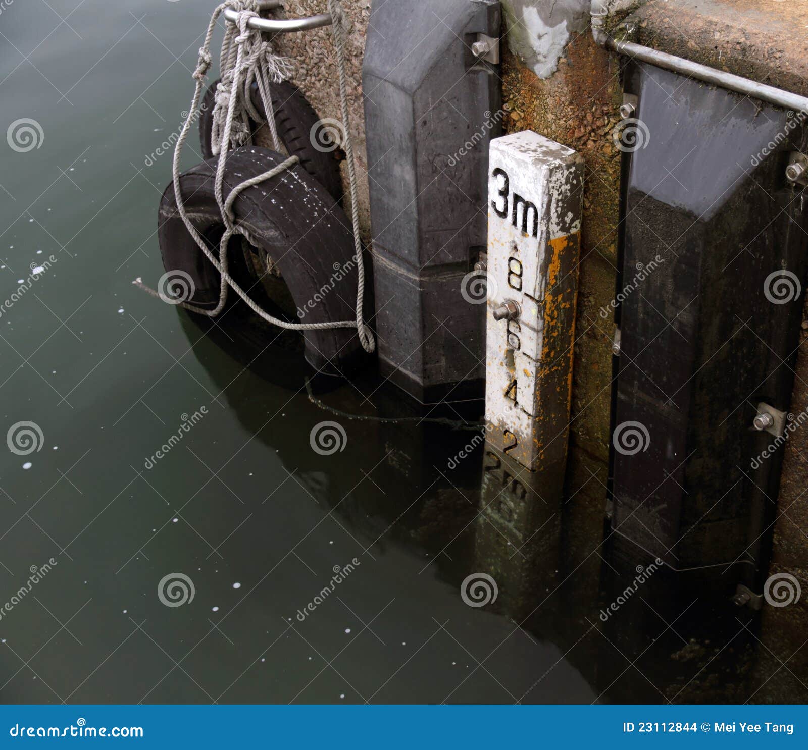 Water Level stock photo. Image of ruler, scale, flood - 23112844