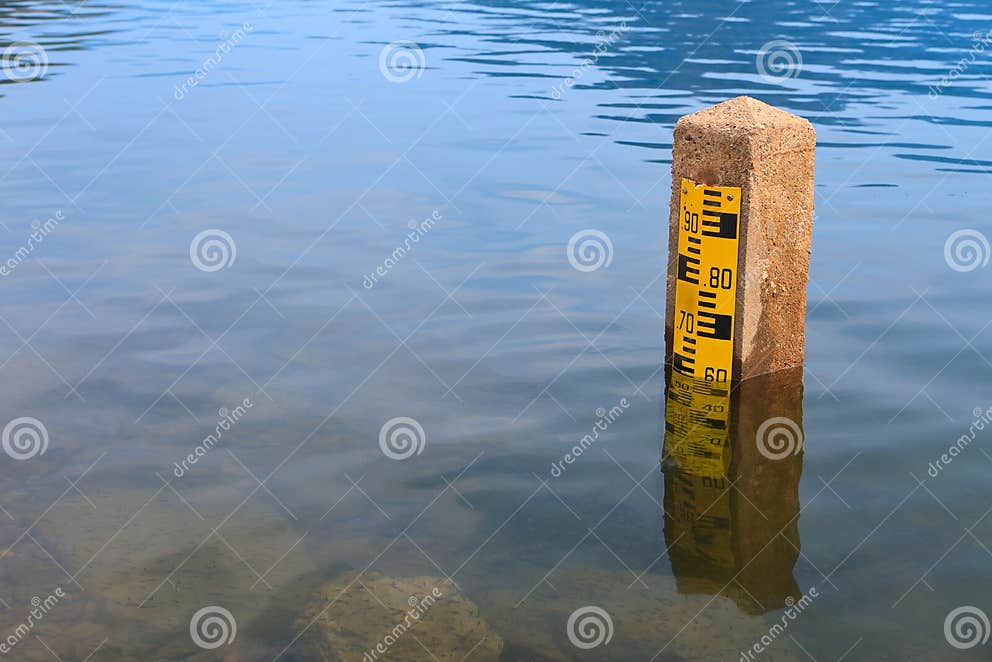 Water level stock photo. Image of drought, measurement - 23490334