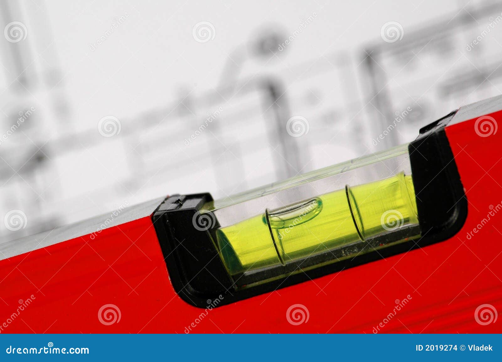 Water Level and Architectural Plans Stock Photo - Image of drawings ...