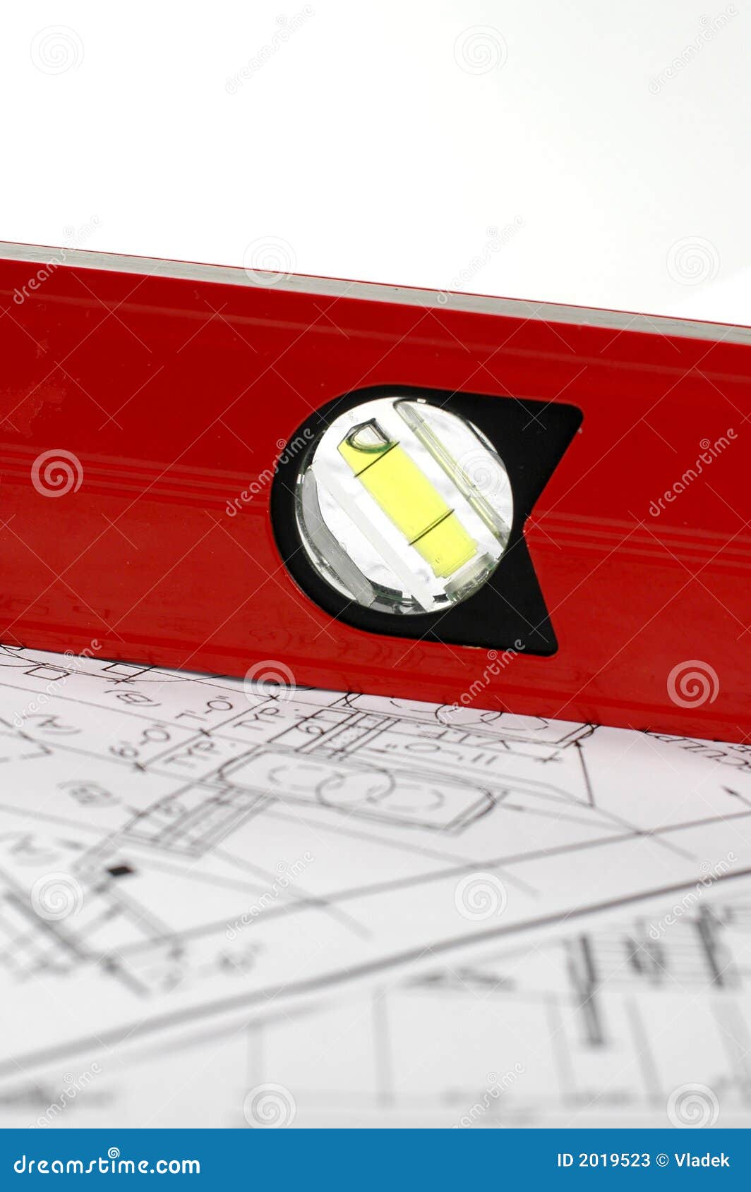 Water Level and Architectural Plans Stock Image - Image of auto ...