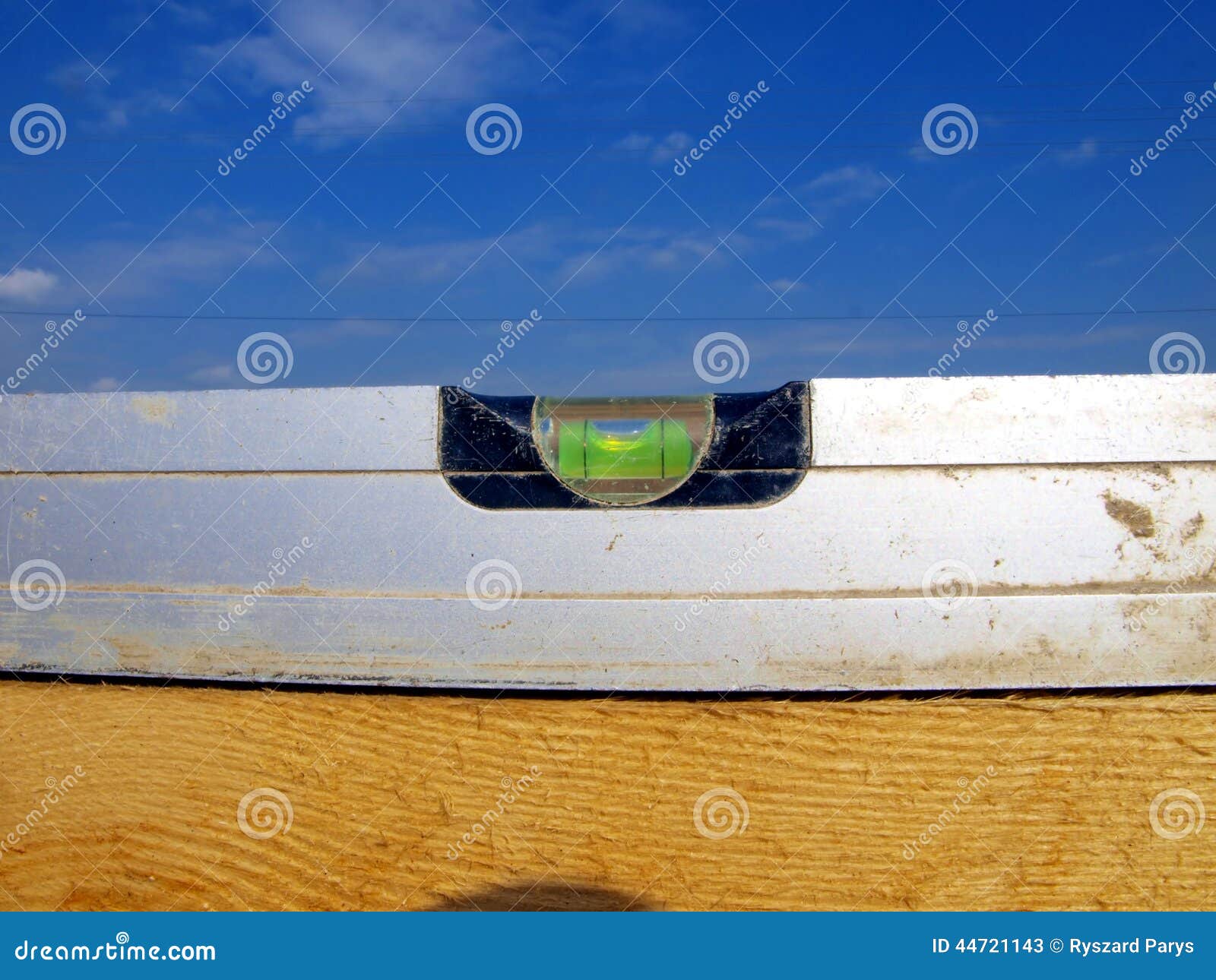 Water Level for the Construction Stock Image - Image of pond ...