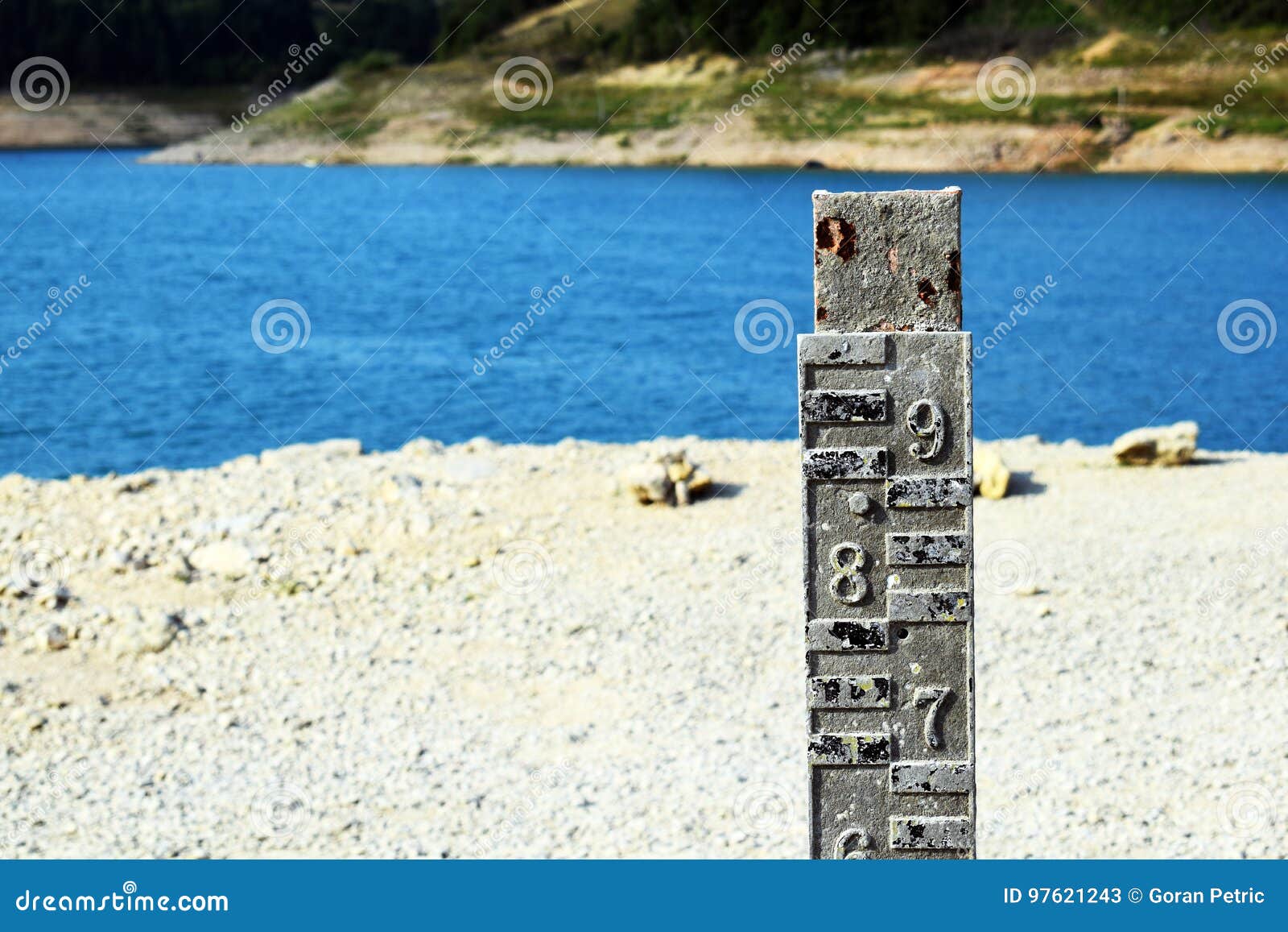 Water Level Indicator for Monitoring the Water Level. Stock Image ...