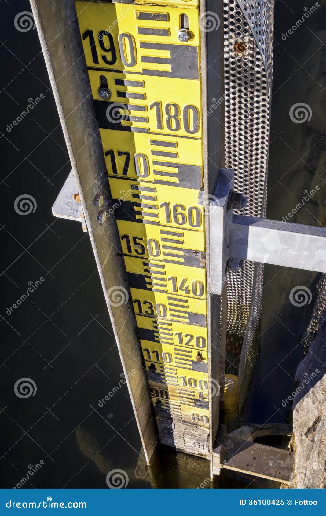 Water level indicator stock image. Image of meter, empty - 36100425