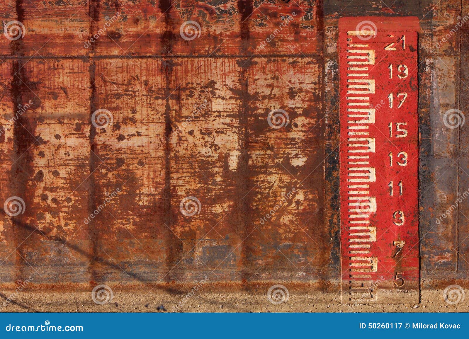Water level measurement stock image. Image of rust, leveling - 50260117