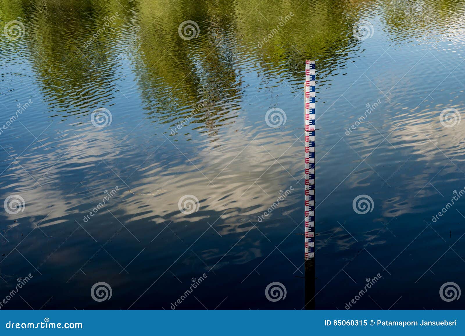 Water level pole stock image. Image of flood, monitor - 85060315