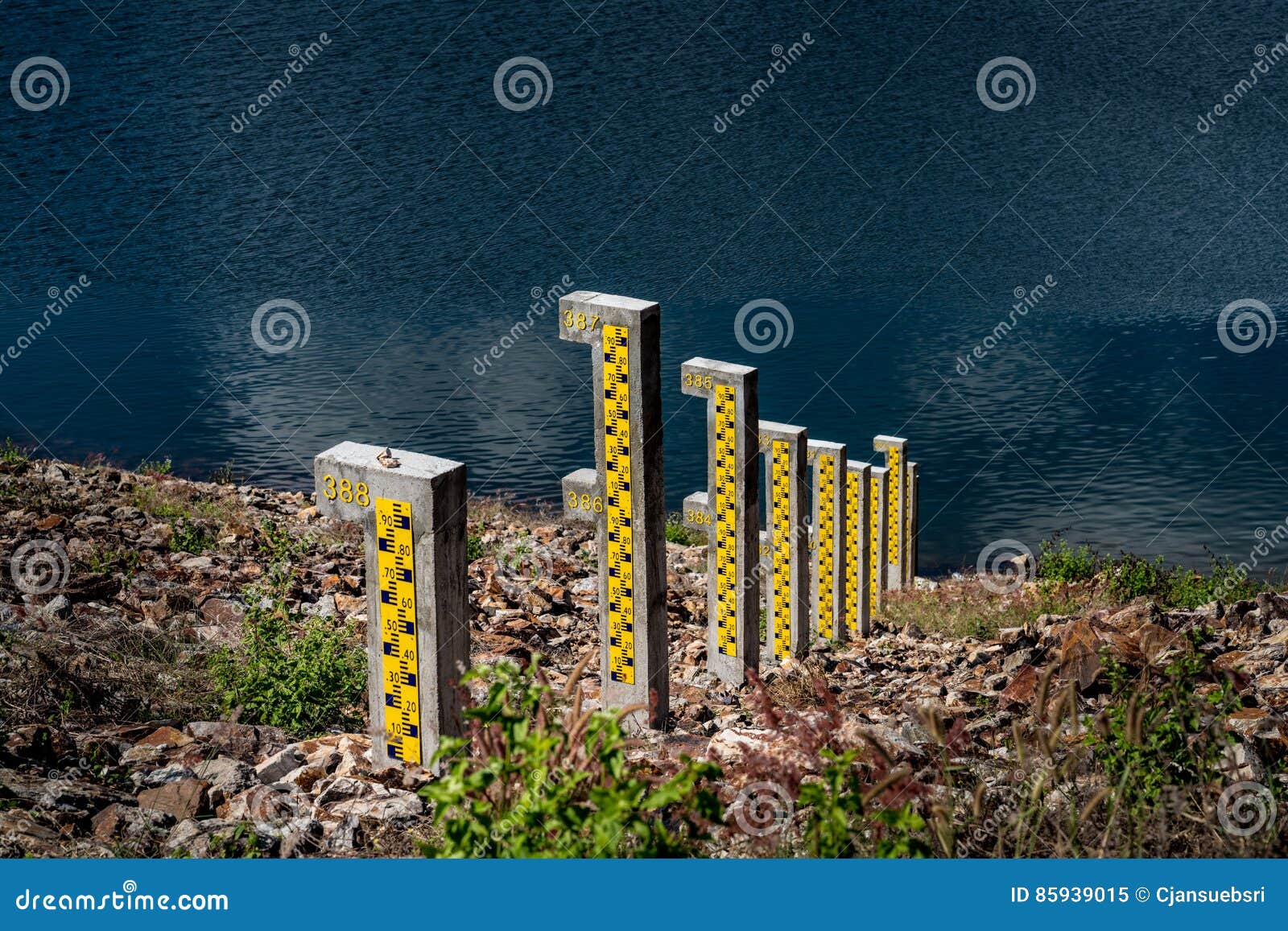 Water level pole stock image. Image of irrigation, tall - 85939015
