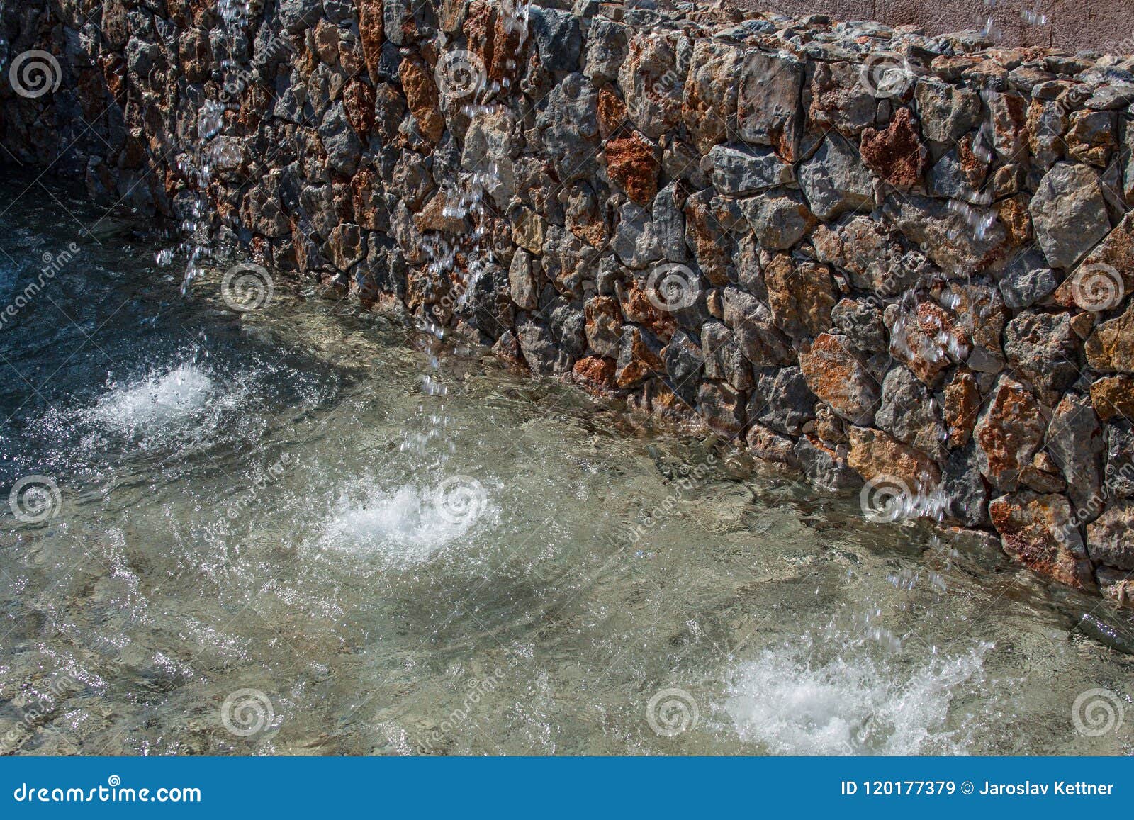 Splashing water stock image. Image of vacation, beam - 120177379