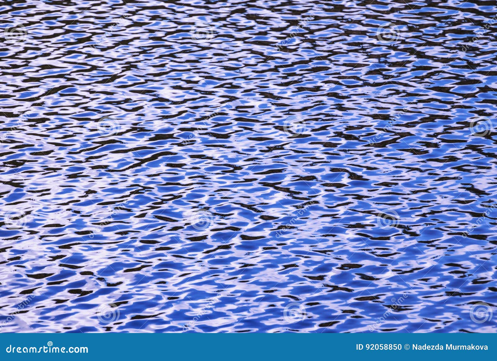 Water Level, Water in Motion. Reflected Structure of the Surroundings ...