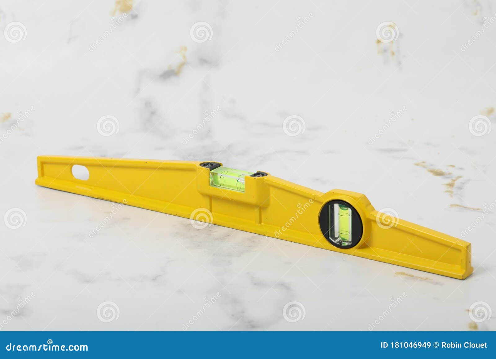 Water Level Yellow Bubble Tool for Carpenter Stock Image - Image of ...