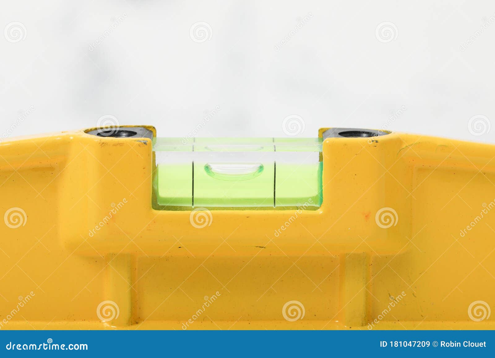 Water Level Yellow Bubble Tool for Carpenter Stock Image - Image of ...